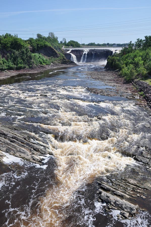 Waterfalls of Charny, Quebec, Canada Stock Photo - Image of rock ...