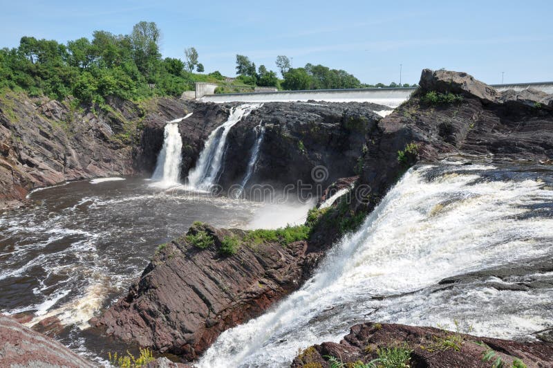 Waterfalls of Charny, Quebec, Canada Stock Image - Image of travel ...