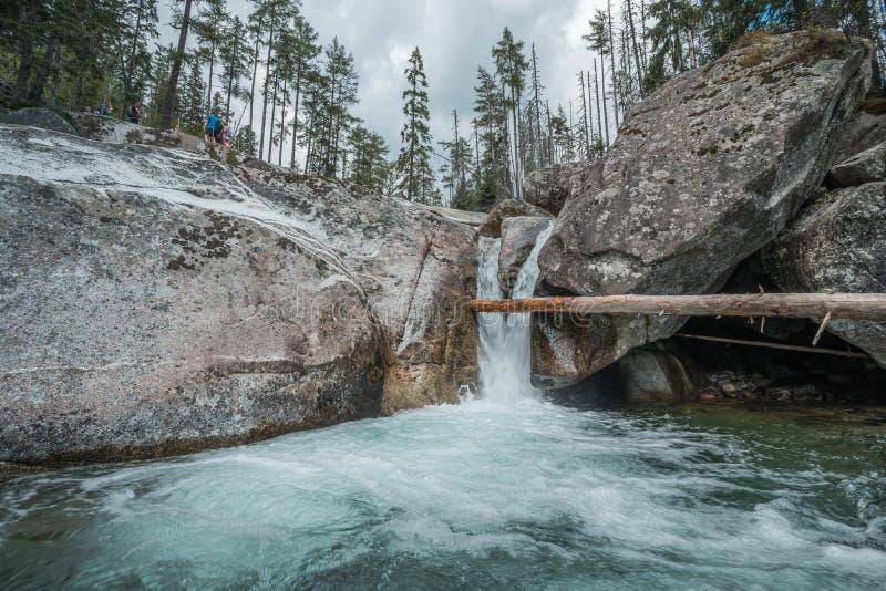 Cold Stream Log stock photo. Image of rocks, limbs, natural - 174739994