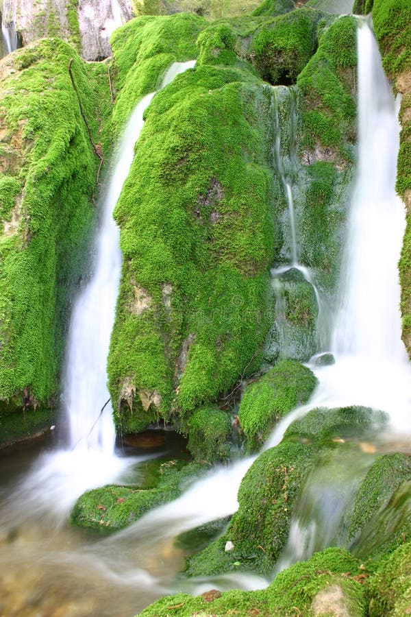 Waterfalls in green stock photo. Image of fresh, outdoors - 78370018