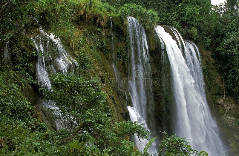 Waterfalls in Honduras stock photo. Image of nature - 196312968