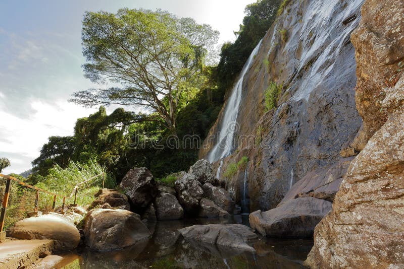 Waterfalls at Kandy in Sri Lanka Stock Image - Image of kandy, river ...