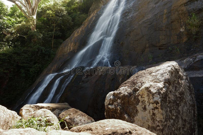 Waterfalls at Kandy in Sri Lanka Stock Image - Image of stream, kandy ...