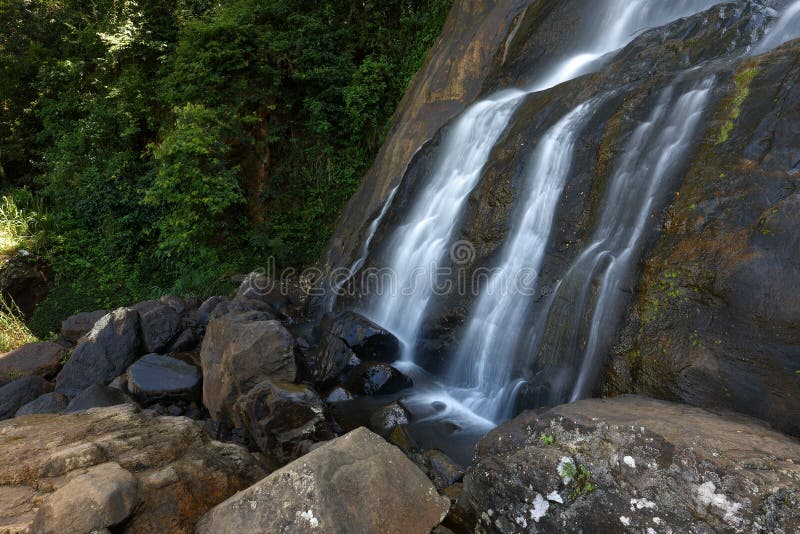 Waterfalls at Kandy in Sri Lanka Stock Photo - Image of creek, hunas ...