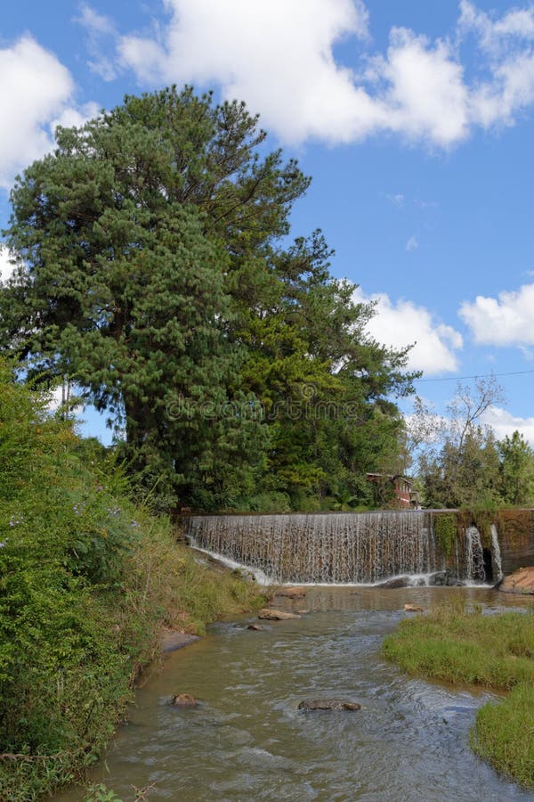 Waterfalls in Madagascar stock image. Image of cloud - 42625249