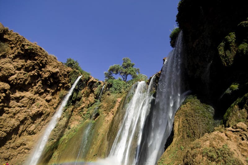 Waterfalls in Morocco stock photo. Image of vast, cataract - 9577332