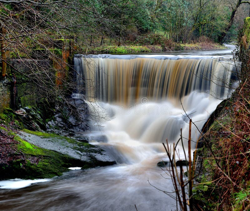 Waterfalls on Pendle Water stock photo. Image of landscape - 112999868