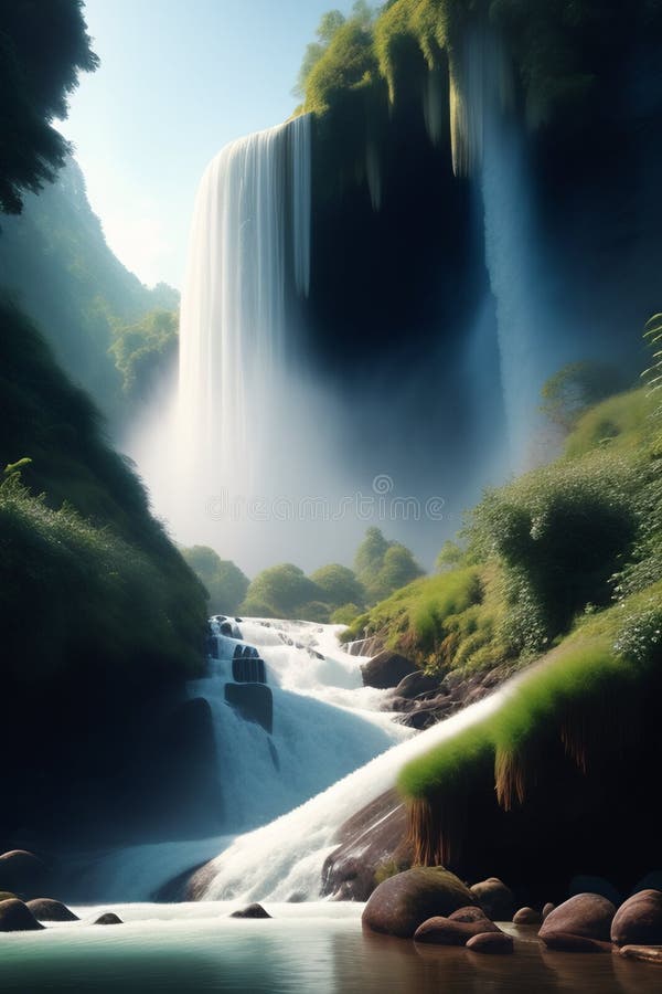 Waterfalls Process of Cleansing and the Continuous Flow of Energy and ...