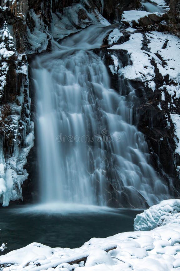 The waterfalls of Riva stock photo. Image of alps, winter - 28841048