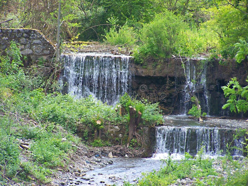 Waterfalls stock image. Image of river, green, zupa, rasina - 95306747