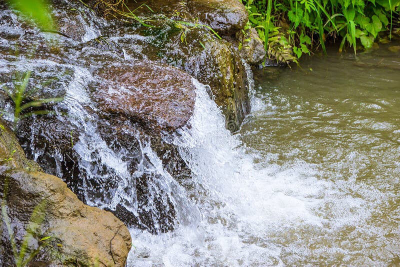 Waterfalls Running Over Rocks Stock Image - Image of park, outdoor ...
