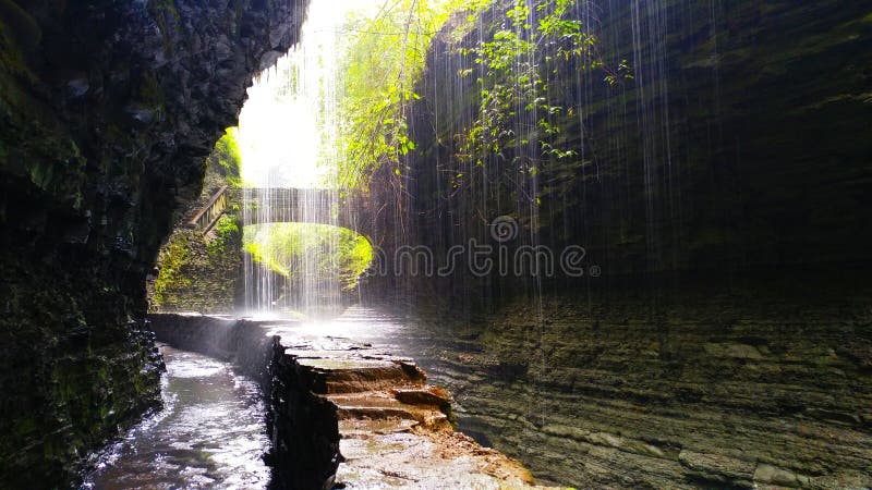 Waterfalls stock photo. Image of rain, waterfalls, trail - 138411268