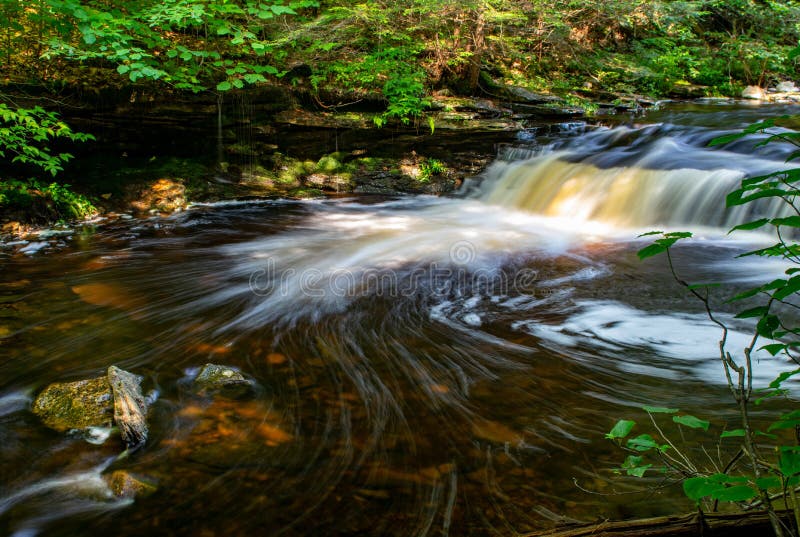 Waterfalls and Whirlpool stock image. Image of waterfalls - 155722057