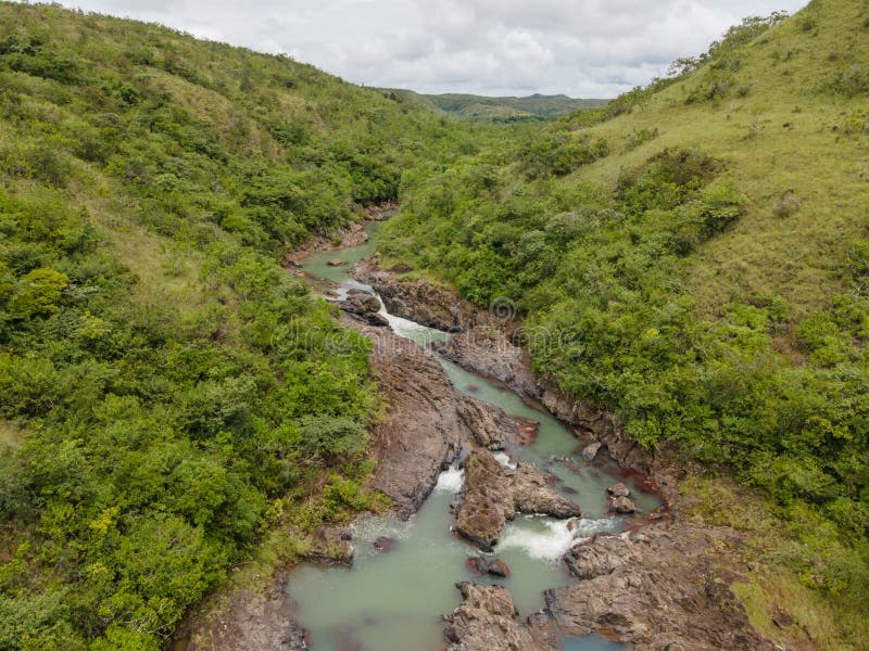 Waterfalls in Winter Mountains of Panama Stock Photo - Image of ...