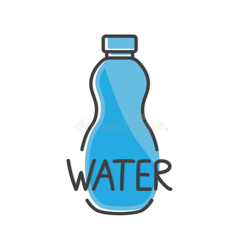 Pictogram Waterflesje Sport Vector Illustratie - Illustration of ...