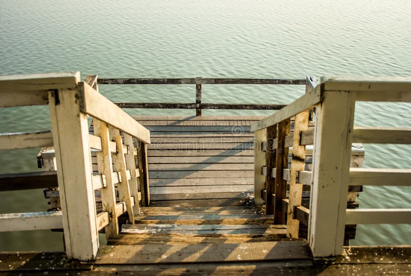 Waterfront bridge. stock photo. Image of rest, bridge - 49045602
