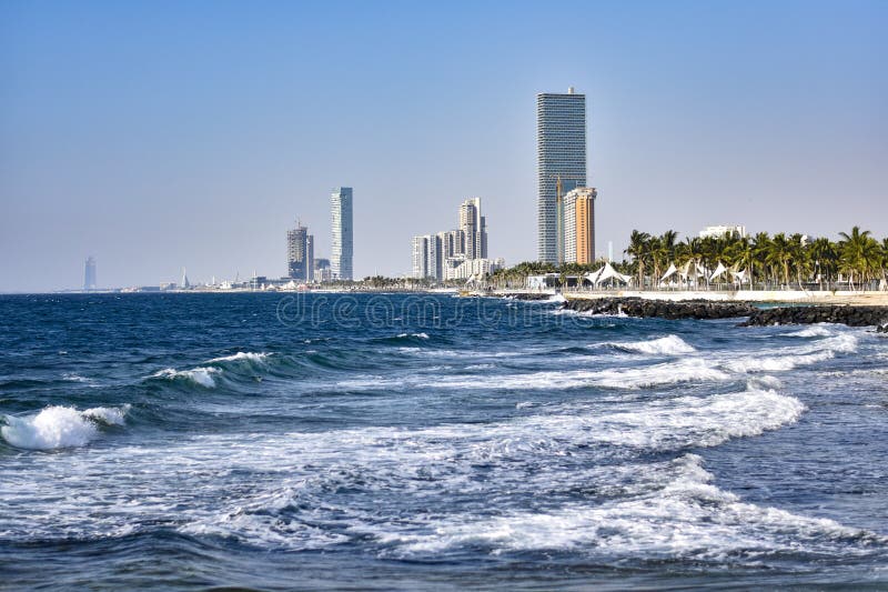 Waterfront Buildings in the City of Jeddah Stock Image - Image of ...