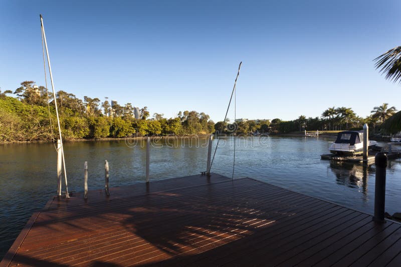 Waterfront deck patio stock image. Image of bright, outdoor - 4072765