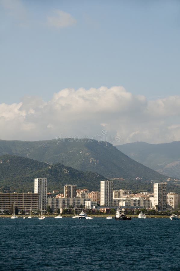 Waterfront Development Ajaccio Corsica France Stock Photo - Image of ...