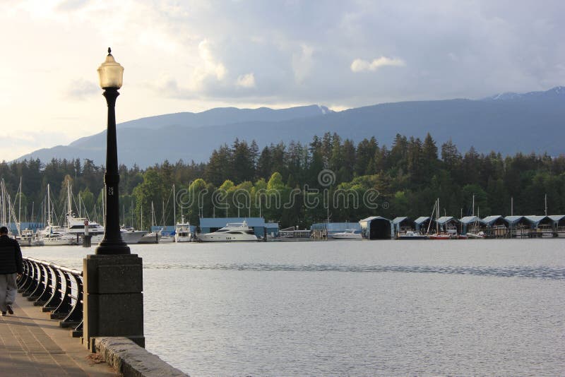 Waterfront in Downtown Vancouver, British Columbia, Canada Editorial ...