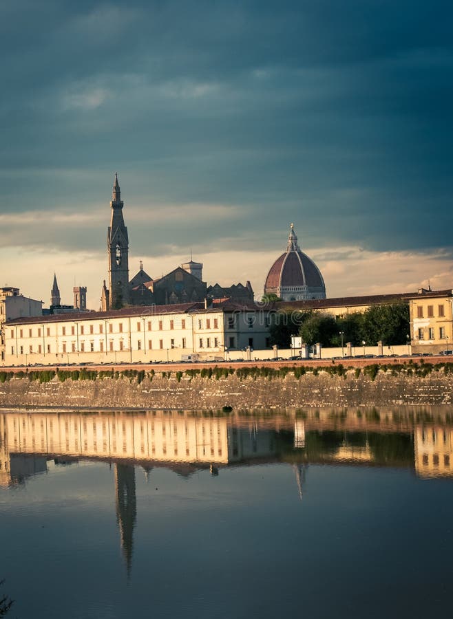 Waterfront Florence Italy stock image. Image of italy - 87456515