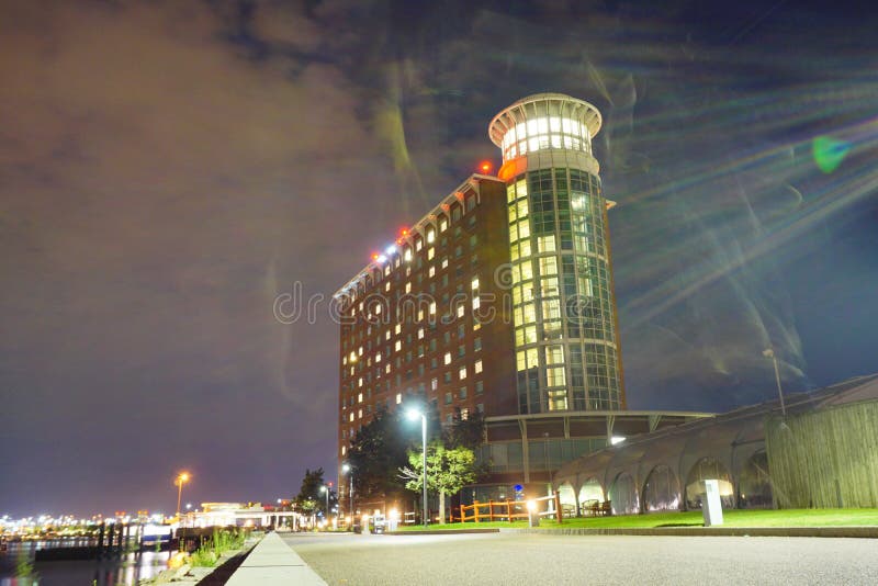 Boston waterfront hotel stock photo. Image of building - 98703772
