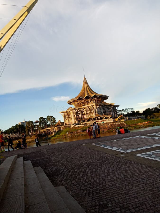 Waterfront Kuching Sarawak. Stock Image - Image of sarawakboren ...