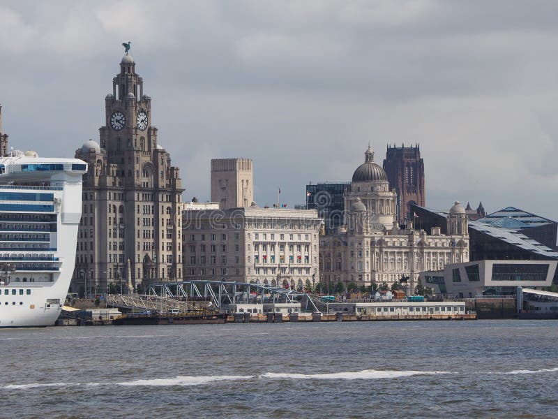 Waterfront in Liverpool editorial stock photo. Image of town - 79012753