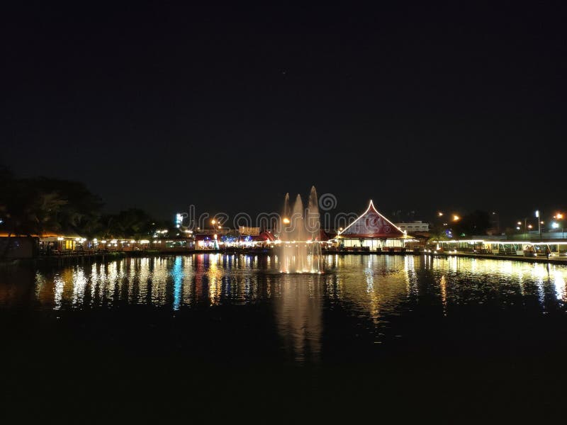 Waterfront Restaurant at Night. View from the Pointe Waterfront Dining ...