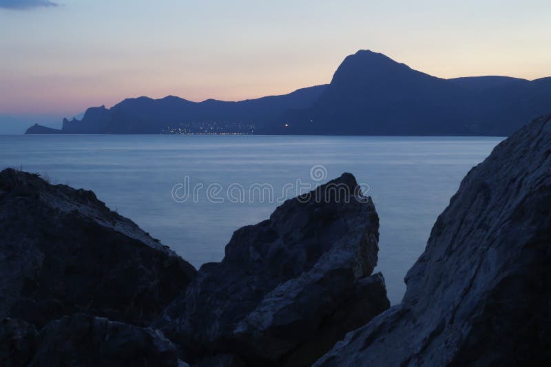 Waterfront from the rocks stock photo. Image of summer - 99898154
