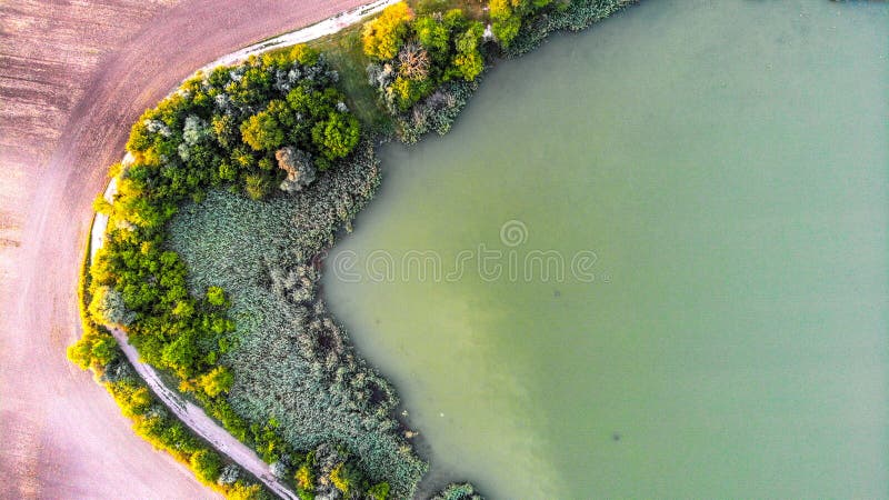 Waterfront Top View in Summer Stock Image - Image of water, waterfront ...