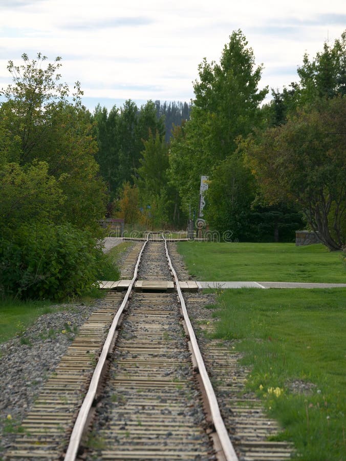 Waterfront Trolley Rail Track in Whitehorse Stock Image - Image of rail ...