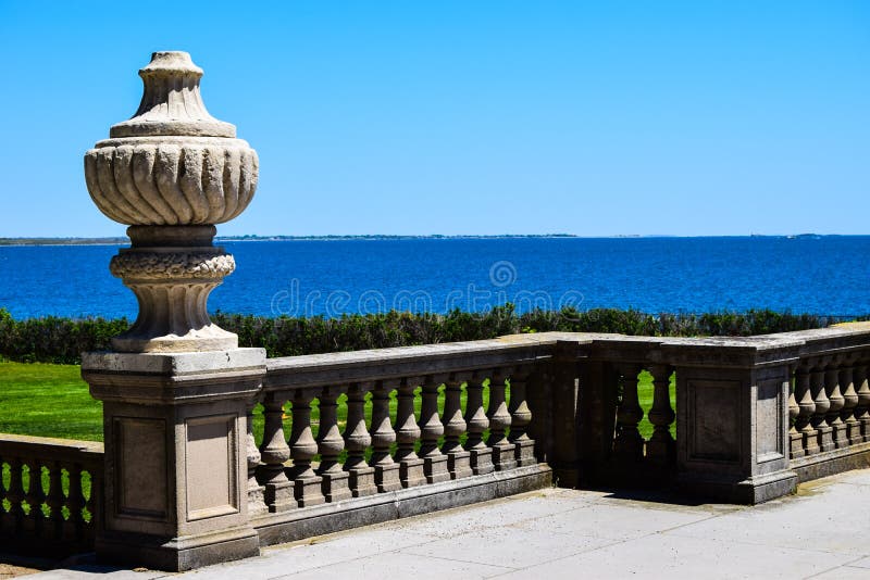 Waterfront View stock image. Image of ocean, porch, view - 54880055