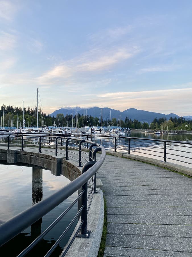 Waterfront Views at Sunset stock photo. Image of sunset - 218011458