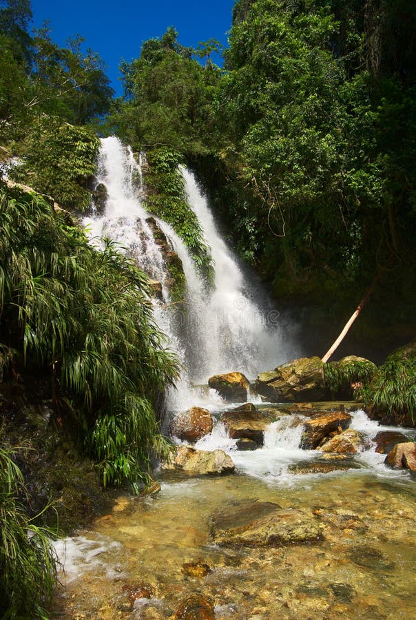Waterfull in Northern Colombia Stock Image - Image of spraying, outdoor ...