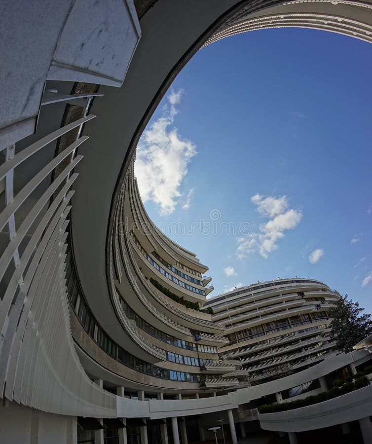 Watergate Complex - Washington DC Editorial Photo - Image of line ...