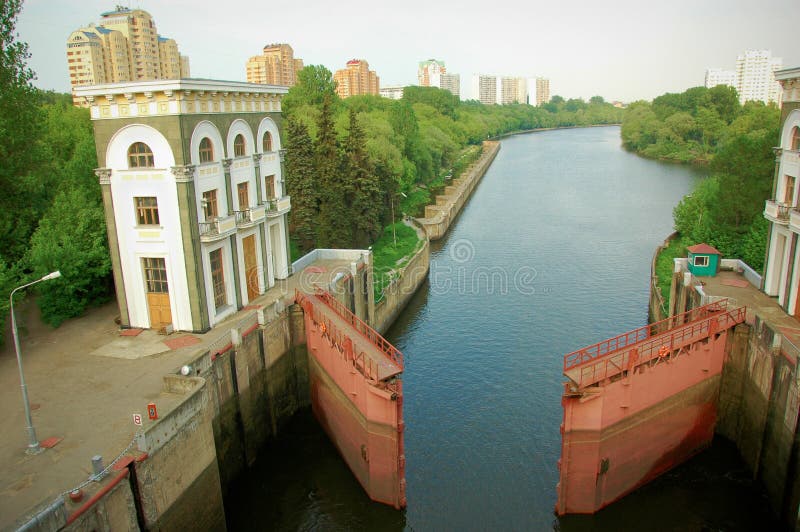 Watergate in a sluice stock photo. Image of gate, nature - 24734540