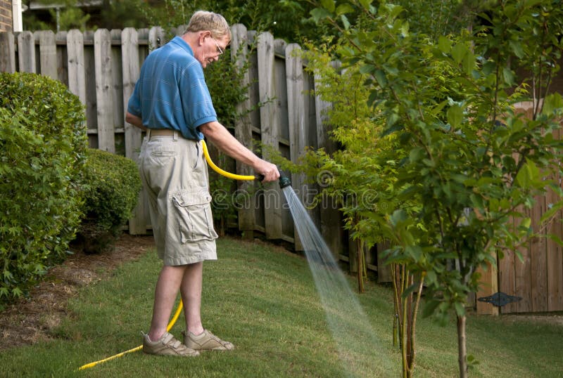 Watering stock image. Image of watering, work, outdoors - 19827797