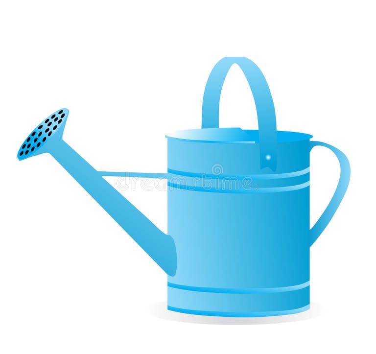 Watering Can Blue Color Stock Illustrations – 932 Watering Can Blue ...