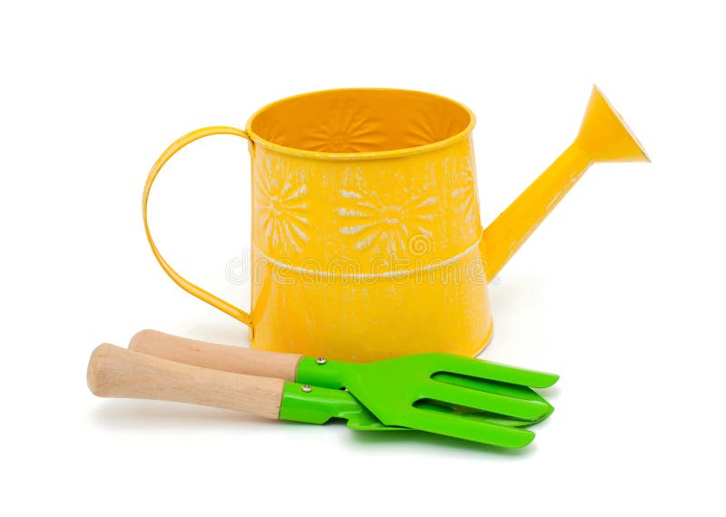 Watering Can and Gardening Tools Stock Image - Image of gardens ...