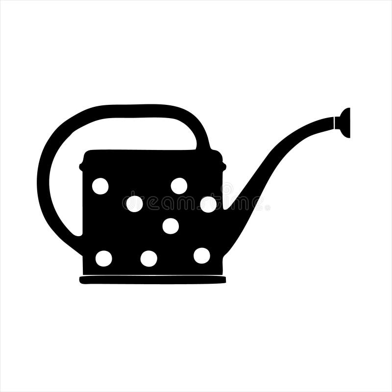 Watering Can Icon Isolated on White Background. Watering Can Icon Stock ...