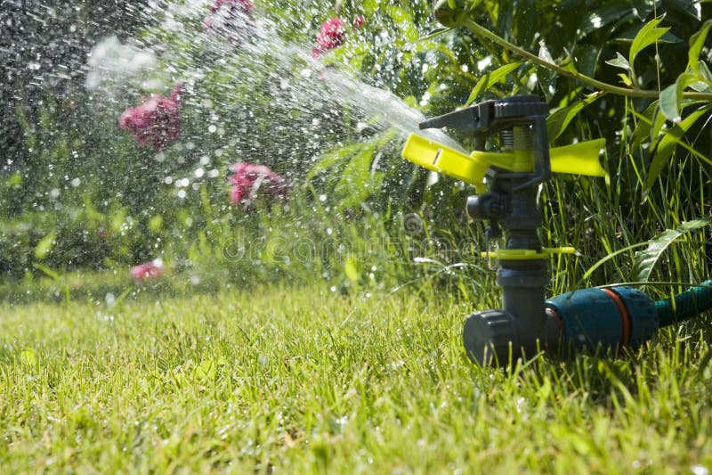 Watering stock image. Image of irrigation, pipes, grass - 2830339