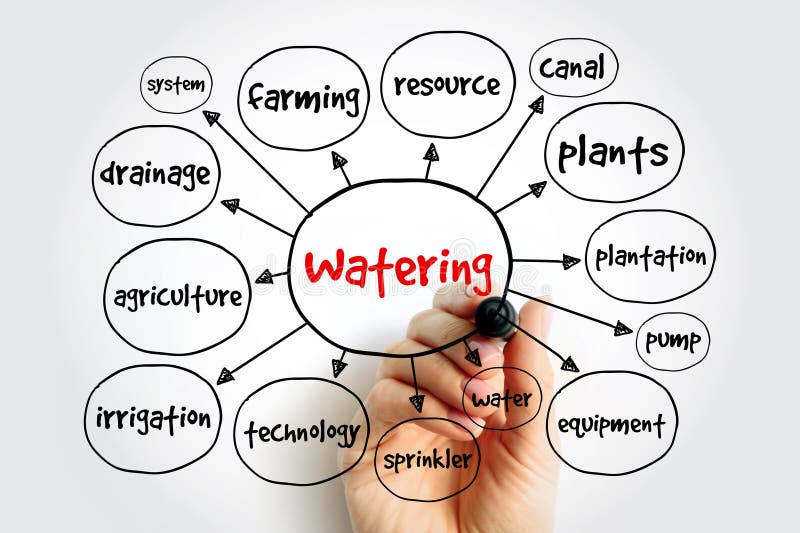 Drainage Mind Map, Concept for Presentations and Reports Stock Photo ...