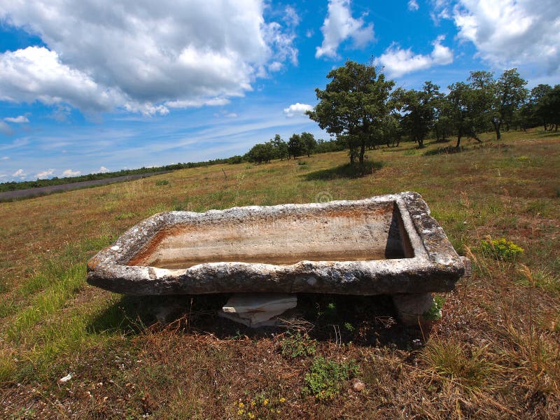 Man Made Watering Hole stock image. Image of water, canyon - 30579901