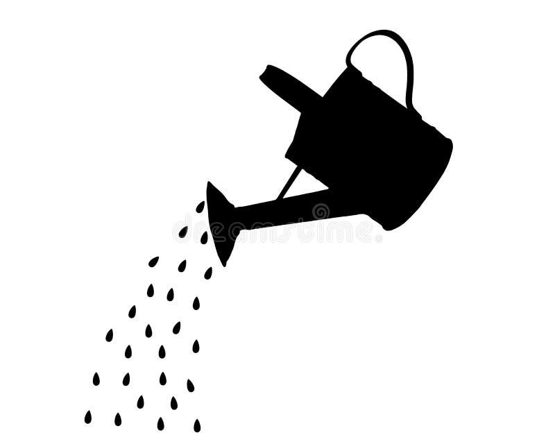 Watering pot stock vector. Illustration of background - 41911525