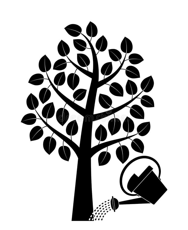 Watering Tree Stock Illustrations – 22,319 Watering Tree Stock ...