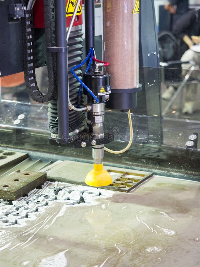 Waterjet Metal Cutting by Cnc Program Stock Photo - Image of pressure ...
