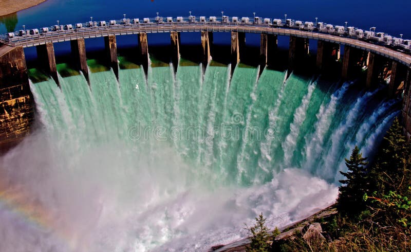 Waterkracht stock afbeelding. Image of elektriciteit - 19825635