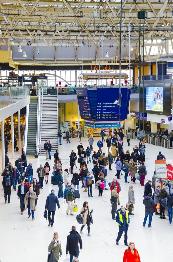 Waterloo Railway Station, London Editorial Photography - Image of ...
