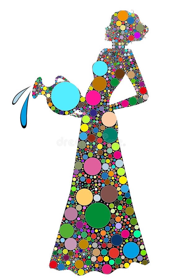 Waterman - Sterrenbeeld vector illustratie. Illustration of lucht ...